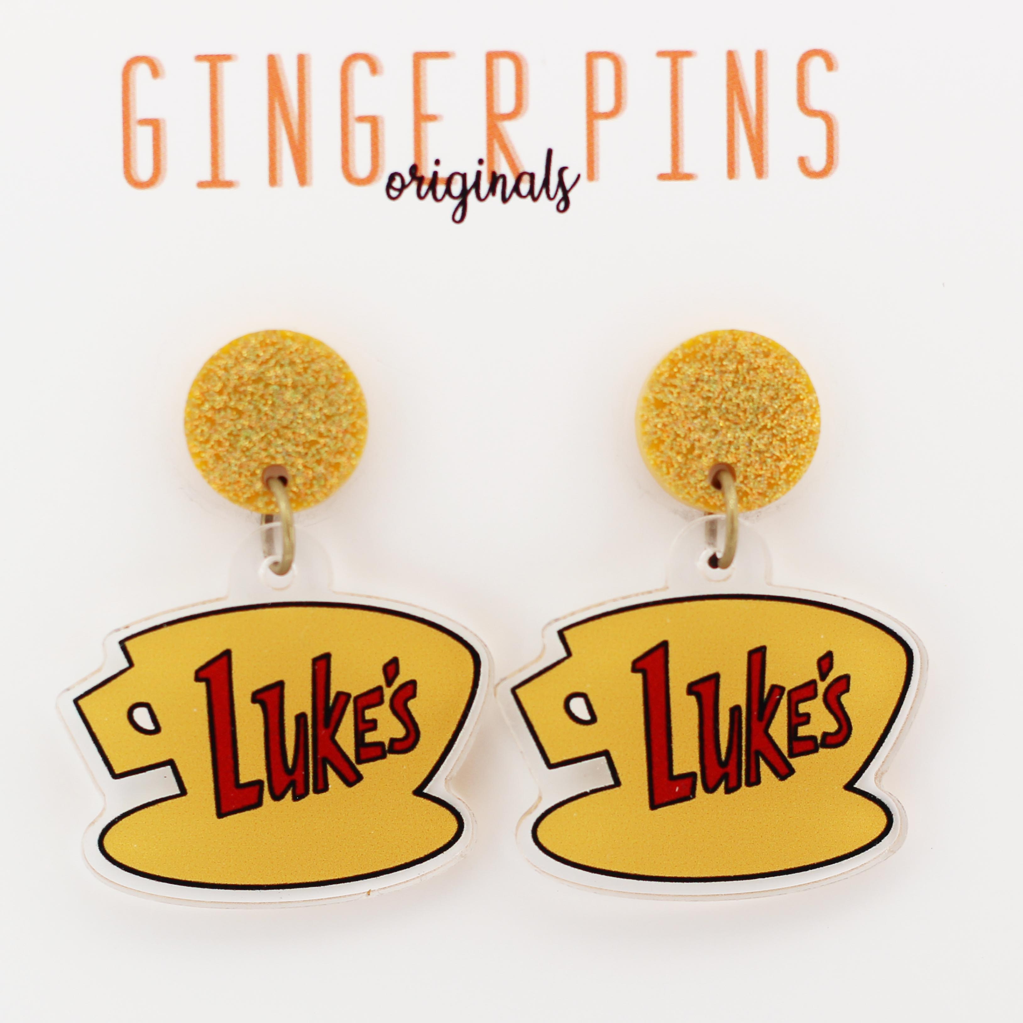 Gilmore Girls Luke's Diner Earrings - Ginger Pins Originals