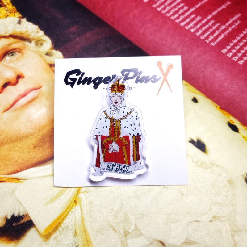 Hamilton King George III Pin - Ginger Pins Originals
