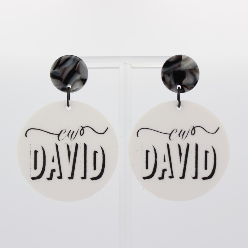Schitt's Creek Ew David! Earrings - Ginger Pins Originals