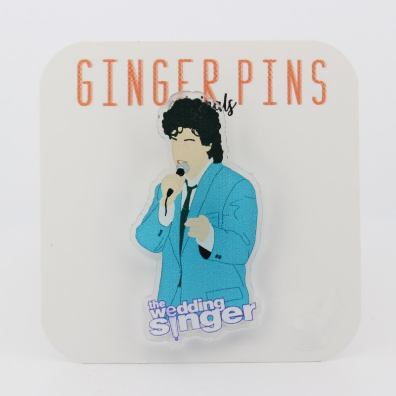 Wedding Singer Robbie Pin - Ginger Pins Originals