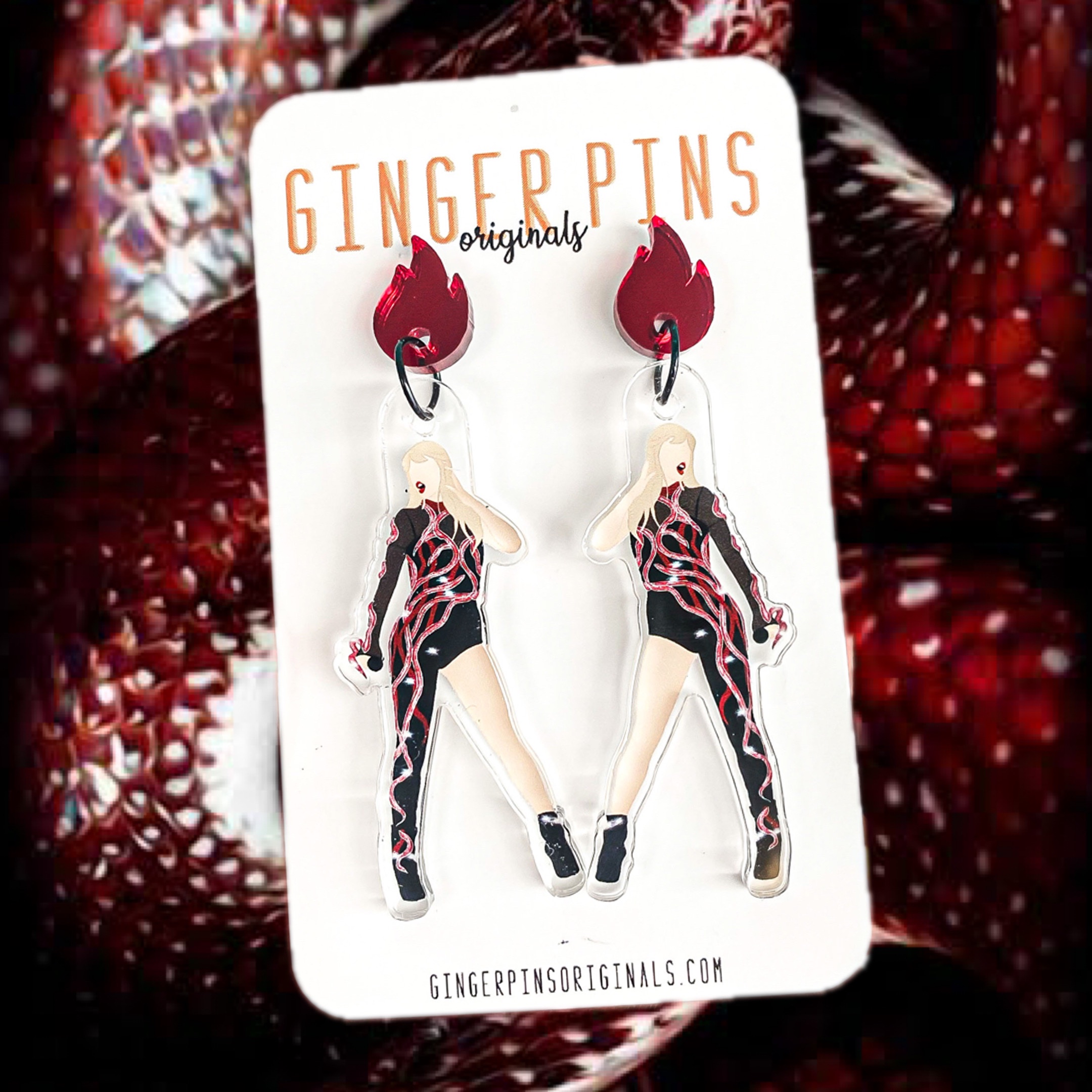 Taylor Swift Reputation Era Earrings - Ginger Pins Originals